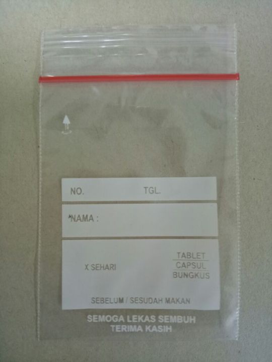 Kantong Plastik Klip / Plastik Klip / Klip Plastik / Plastik obat ...