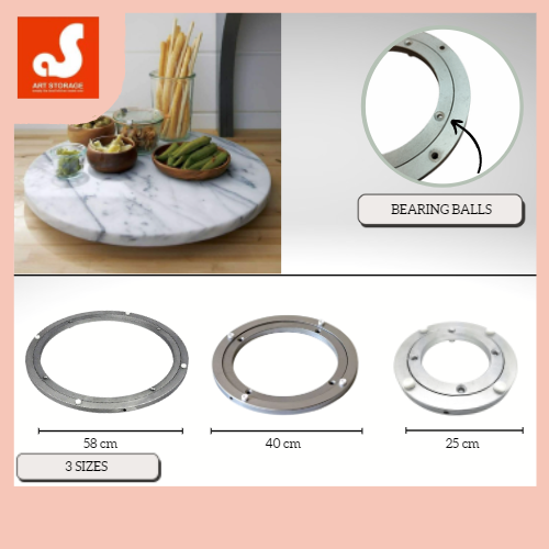 Aluminium Rotating Bearing ABS Plastic Turntable Round Table Swivel ...