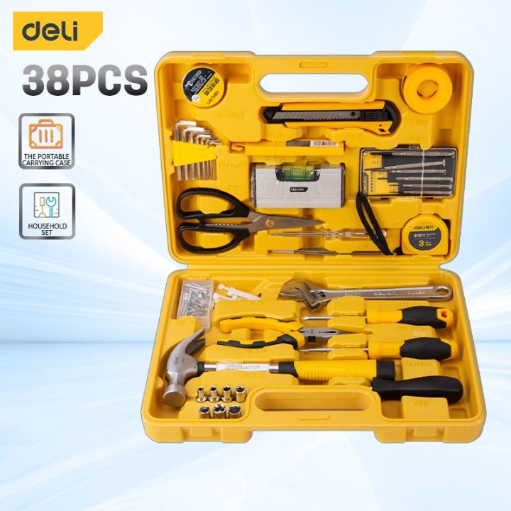 Deli Household Tool Kits 38PCs/SET tools Set Professional Hardware ...