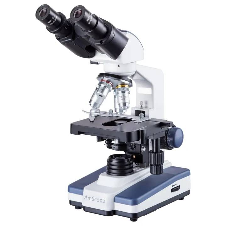 AmScope 40X-2500X Binocular LED Compound Microscope w/ Siedentopf Head ...