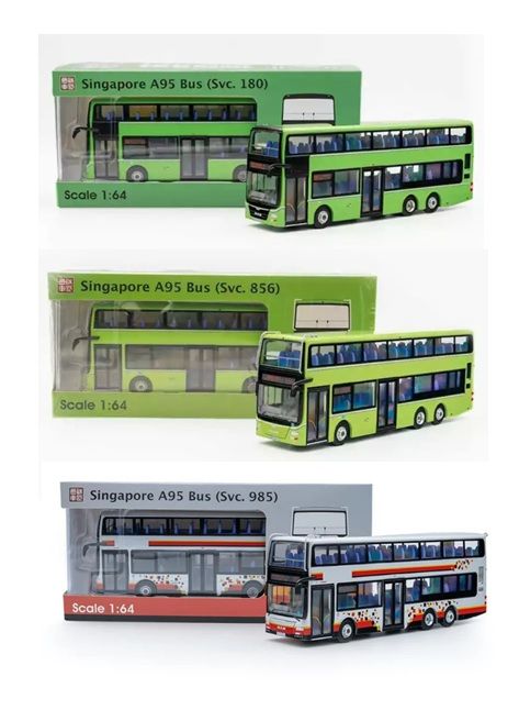 READY STOCK SG Seller: 1:64 Scale Singapore Bus Model A95 Service 180 ...