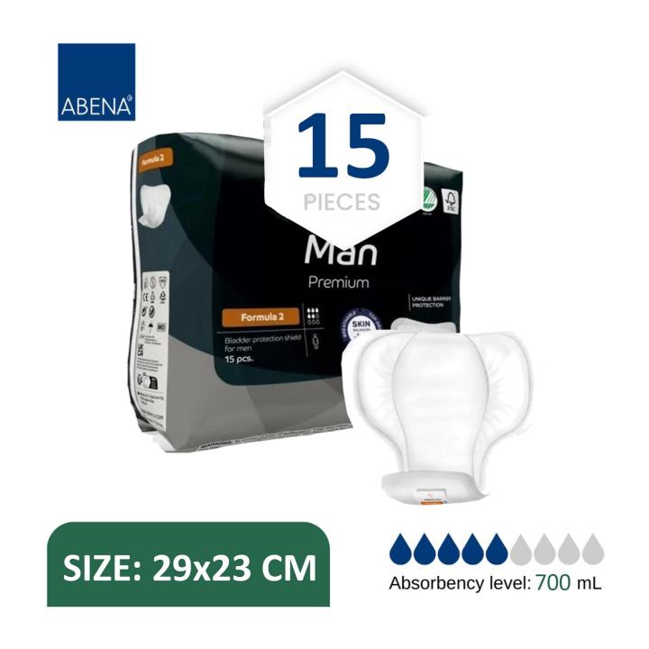 Abena Man Premium Formula 2 Bladder Protection Pads (Absorbency - 700ML ...