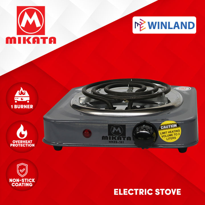 Mikata by Winland Single Burner Electric Stove 230V 1000W Non-Stick Coating MIK-MKES-161 | Lazada PH