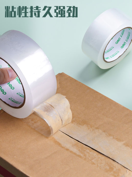 Deli scotch tape large wide tape high-permeability large roll express ...