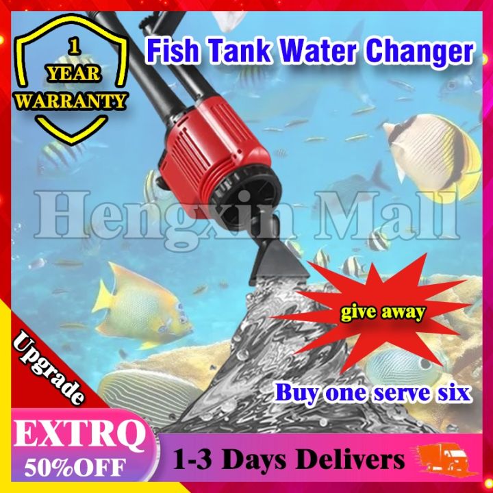 Electric Aquarium Fish Tank Water Changer Sand Washer Vacuum Siphon ...