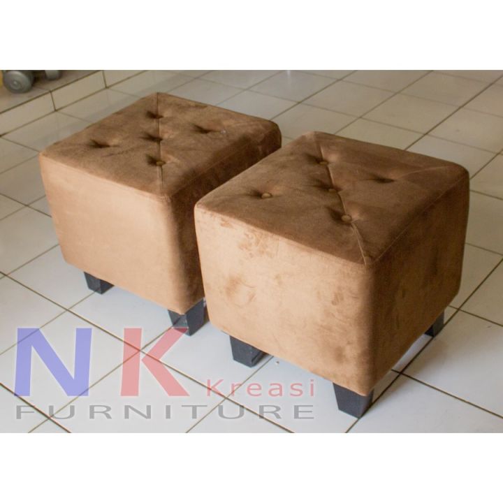PROMO !!! 2 BUAH Stool sofa, PUFF Sofa, kursi stool sofa - JABODETABEK ...