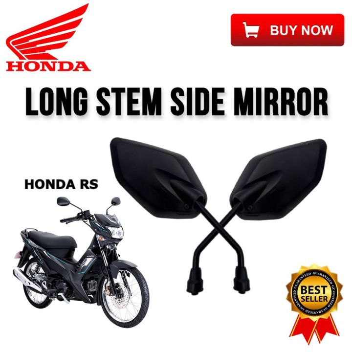 HONDA RS MOTORCYCLE HONDA 1 SET SIDE MIRROR LONG STEM BLACK | Lazada PH