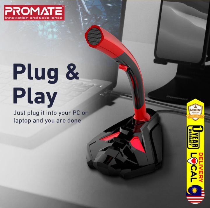 (SALE) Original Promate Universal Digital Desktop Gaming Microphone ...