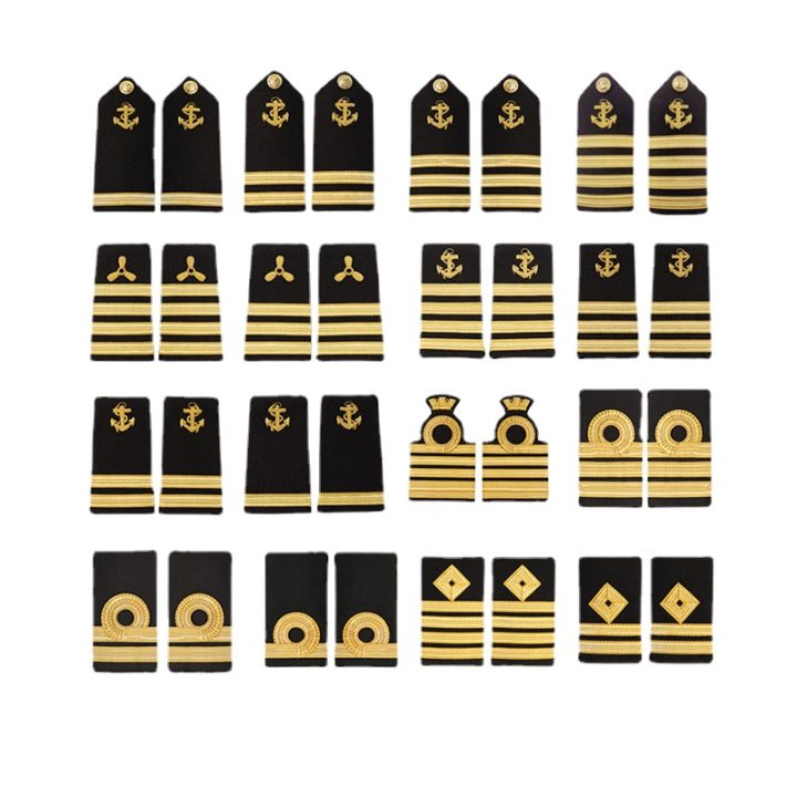 IMPA Merchant Marine Epaulette 1-4 bar gold epaulete Bullion Braid ...