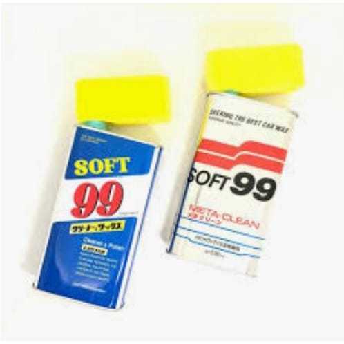 Soft 99 Cleaner & Polish Luster / Meta Clean Wax with Sponge 530 ml ...
