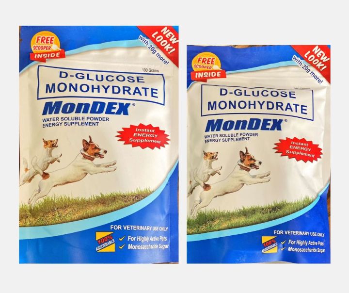 Mondex Dextrose Powder D-Glucose Monohydrate for Dogs 100grams and ...