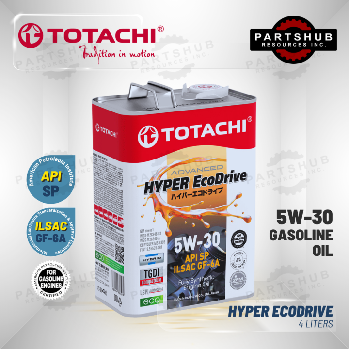 TOTACHI 5W-30 HYPER ECODRIVE API-SP ILSAC GF-6A GASOLINE OIL | Lazada PH