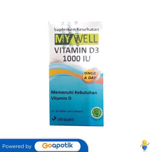 Mywell Vitamin D3 1000 Iu Botol 20 Tablet | Lazada Indonesia