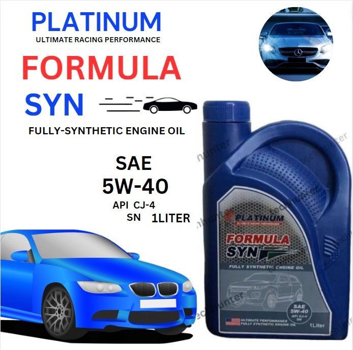 PLATINUM FORMULA SYN FULLY SYNTHETIC ENGINE OIL SAE 5W-40 API CJ-4 SN ...