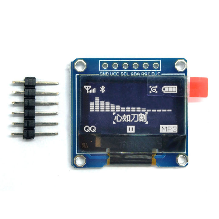 096นิ้ว6ขา Oled Iic โมดูลแสดงผลสีขาว128x64 I2c Ssd1306บอร์ดสำหรับ Arduino หน้าจอ Lcd Th 