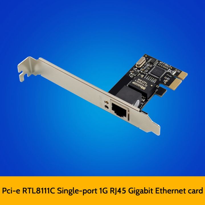 PCIE X1 RJ45 Server Gigabit Network Card RTL8111C Single Port 1000M ...