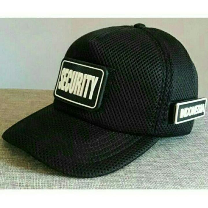 TOPI SECURITY LOGO TULISAN PUTIH - TOPI SECURITY LOGO TULISAN PUTIH ...