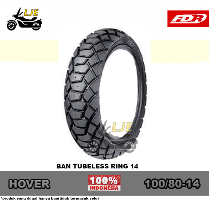 Ban Motor Matic 100/80-14 FDR Hover Ring 14 Tubeless - Ban Baru ...