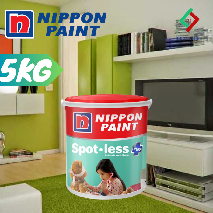 NIPPON PAINT SPOTLESS PLUS 2,5 LT SPOT LESS PLUS CAT TEMBOK NIPPON ...