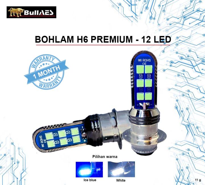 Bohlam Led Utama H6 Motor P12 SMD LED AES | Lazada Indonesia