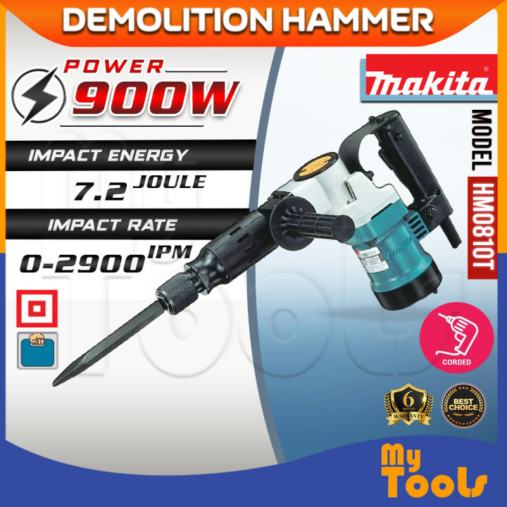 Makita HM0810T 900W Demolition Hammer Concrete Drill | Lazada