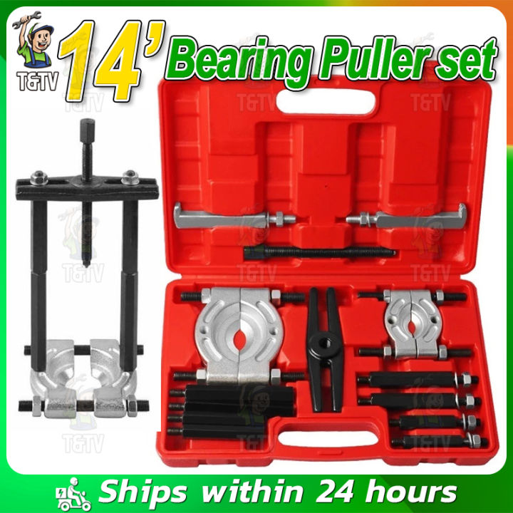 14pcs Bearing Separator Universal Puller Set Heavy Dutyy Bearing Puller Separator Gears Bearings ...