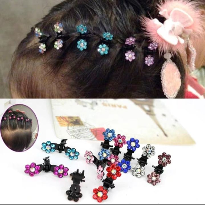 Hairpin Flower Berlian / Jepit Rambut pesta bunga dalam berbagai warna ...