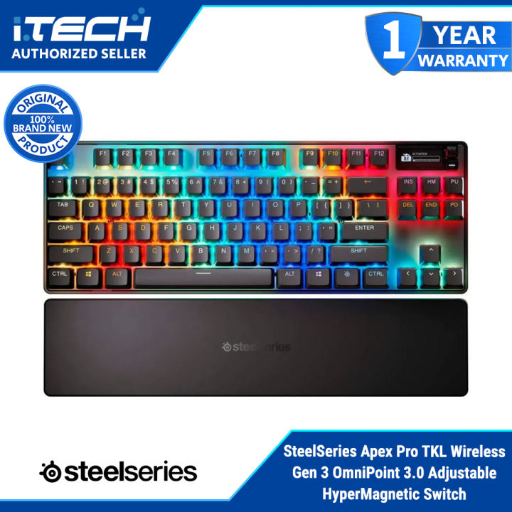 SteelSeries Apex Pro TKL Wireless Gen 3 OmniPoint 3.0 Adjustable ...