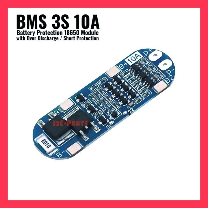 BMS 3S 10A 12V 18650 Lithium Battery Charger Board Protection Module ...