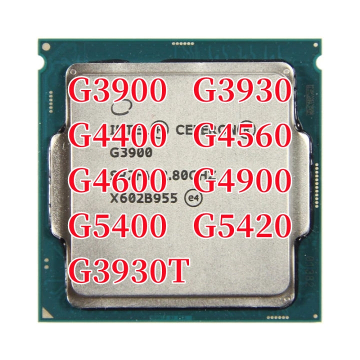 Celeron G3900 G3930 G4400 G4560 G4600 G4900 G5400 G5420 G3930T Dual-Core CPU Processor SR2HV LGA ...