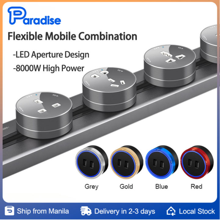 Kitchen Special Power Rail Socket Movable Open Installation with Wire ...