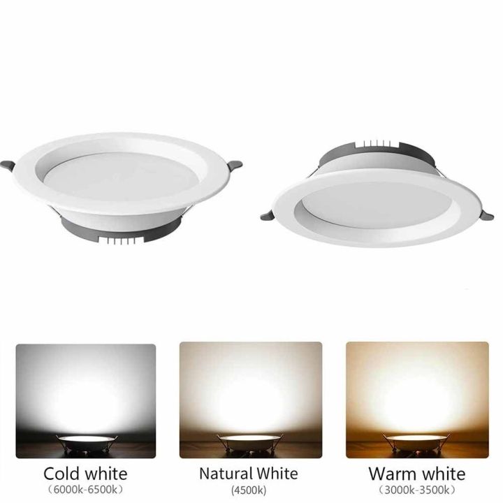 DFYER56 Spot Light LED Downlight Round Recessed Down Lights Durable ...