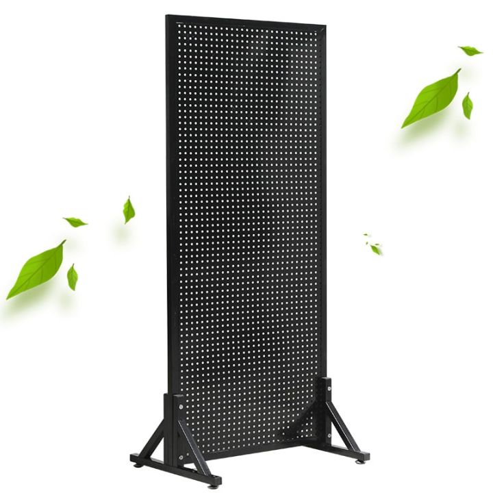1PCS 60x120cm Easy install Round hole metal pegboard rack panel shelf ...