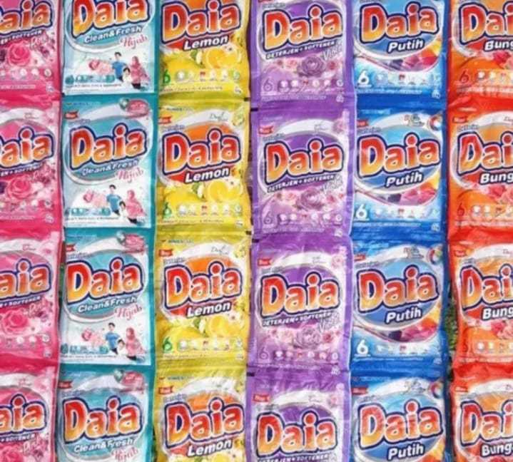 1 DUS Daia Detergen dan Softener sabun Cuci pakaian 72GR 1000an HEMAT ...
