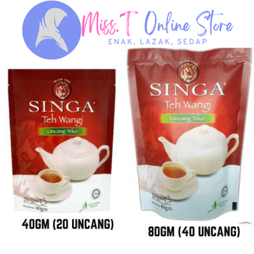 [MT] Cap Singa Teh Wangi (Uncang Teko) 40/80gm | Lazada