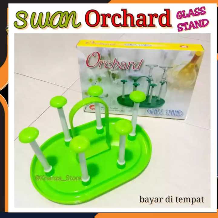 RAK TEMPAT GELAS OVAL ORCHARD / GLASS STAND / TEMPAT GELAS BAHAN ...