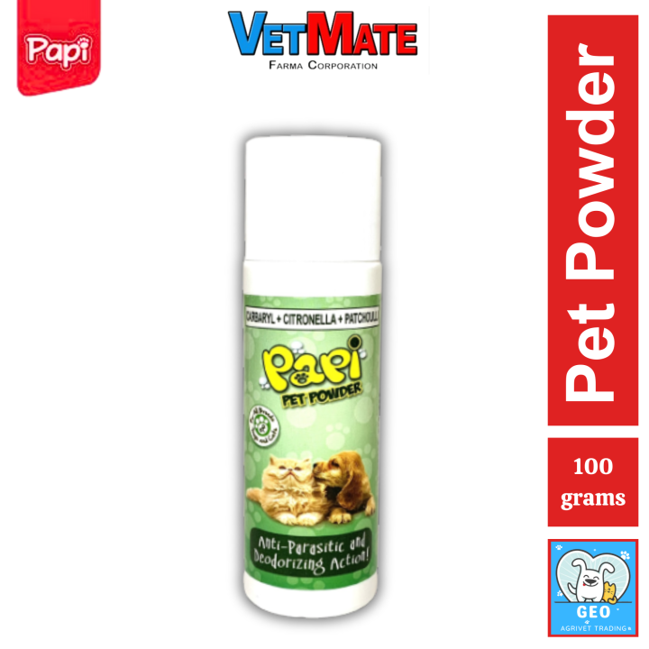 [GEO AGRIVET] 1pc Papi Carbaryl + Citronella Anti Tick and Flea Pet ...
