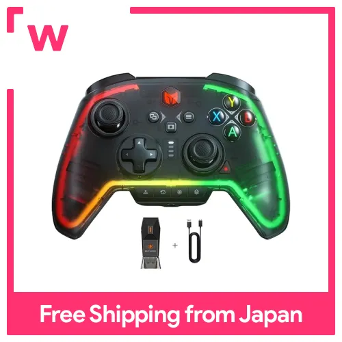 Wireless Controller, BIGBIG WON Rainbow 2 Pro PC Controller 6-axis gyro ...