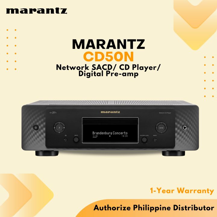 Marantz CD50n CD player/network player/digital preamp with HEOS Built-in, Apple AirPlay 2, and ...