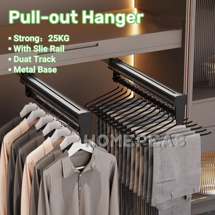 SG Homepeas® Pull-out Pants Hanger Multifunctional Retractable Clothes ...