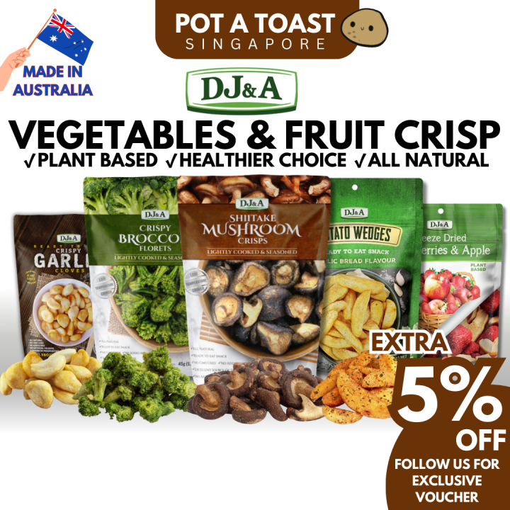 DJ&A Assorted Healthy Snacks Mix | Mushroom Chips Potato Wedges Freeze ...