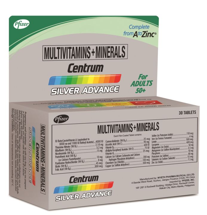 Centrum Silver Advance Multivitamins 30 Tablets | Lazada PH