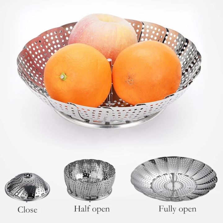 Stainless Steel Lotus Steaming Tray Multi-Function Changeable Fruit ...