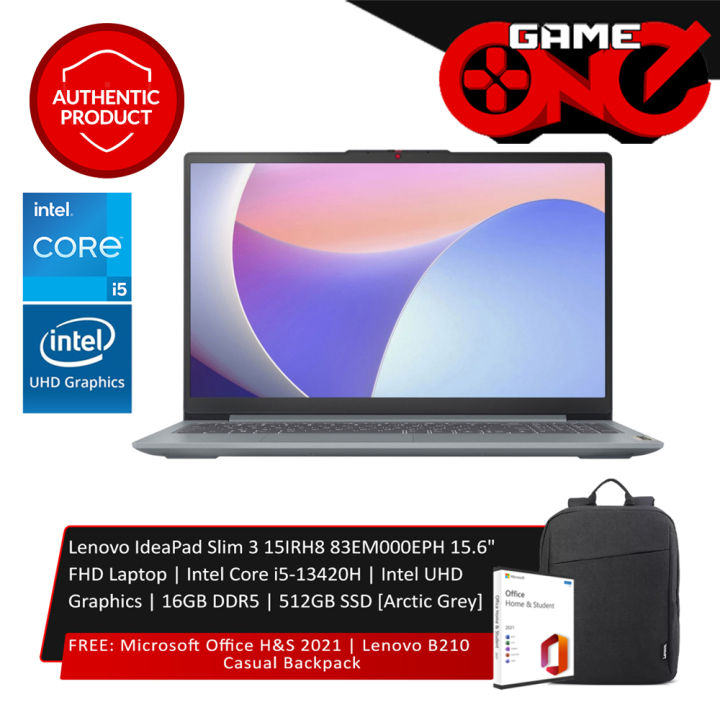 Lenovo IdeaPad Slim 3 15IRH8 83EM000EPH 15.6" FHD Laptop | Intel Core ...