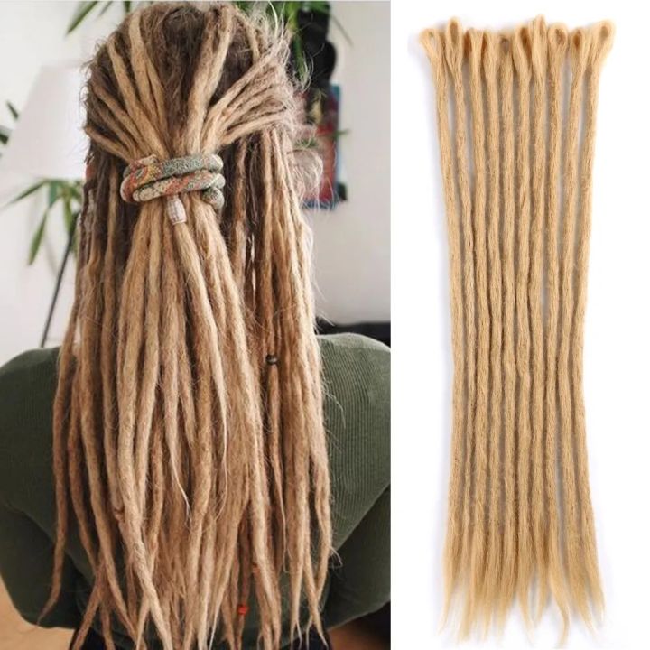 20 Inch 5 strands Reggae synthetic Handmade Dreadlocks Hair Extension ...