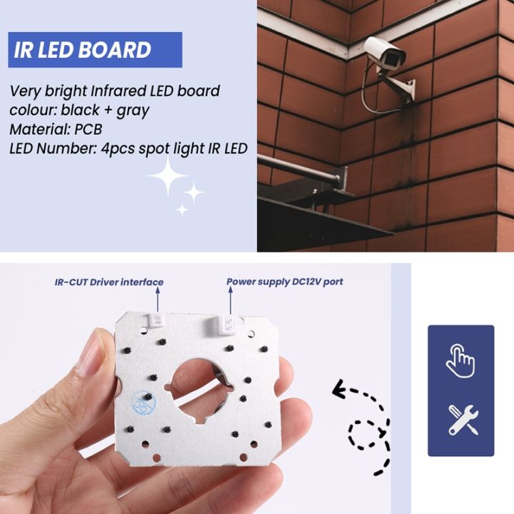 4 array IR led Spot Light Infrared 4x IR LED board for CCTV cameras ...