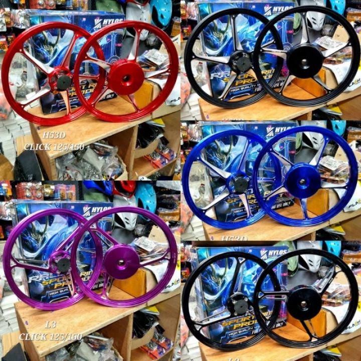 ☑️HYLOS 3D/L3 MIO SPORTY/MIO i 125/CLICK/BEAT Fi/R150 x17 | Lazada PH