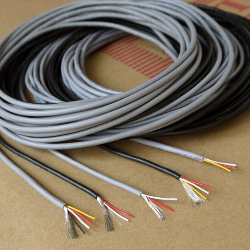 UL2547 Signal Shielded Cable 28AWG PVC Insulated 2 3 4 Cores Shielded ...