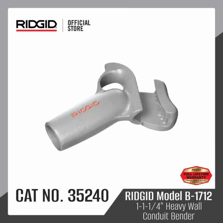 RIDGID 35240 B-1712 Heavy-Wall Conduit Bender 1 inch-1-1/4 inches ...
