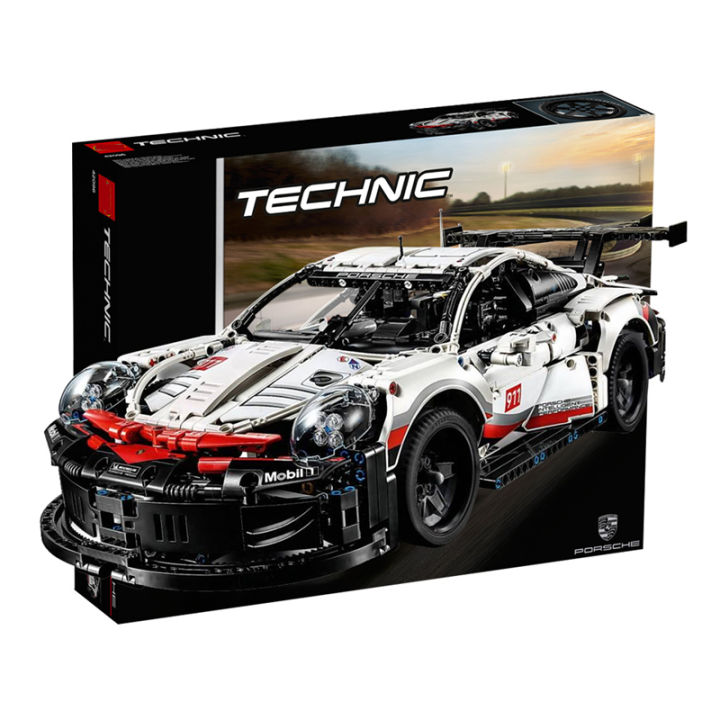 LEGO Porsche 911 Building Block GTR Racing Machinery Assembly Toy Boy ...
